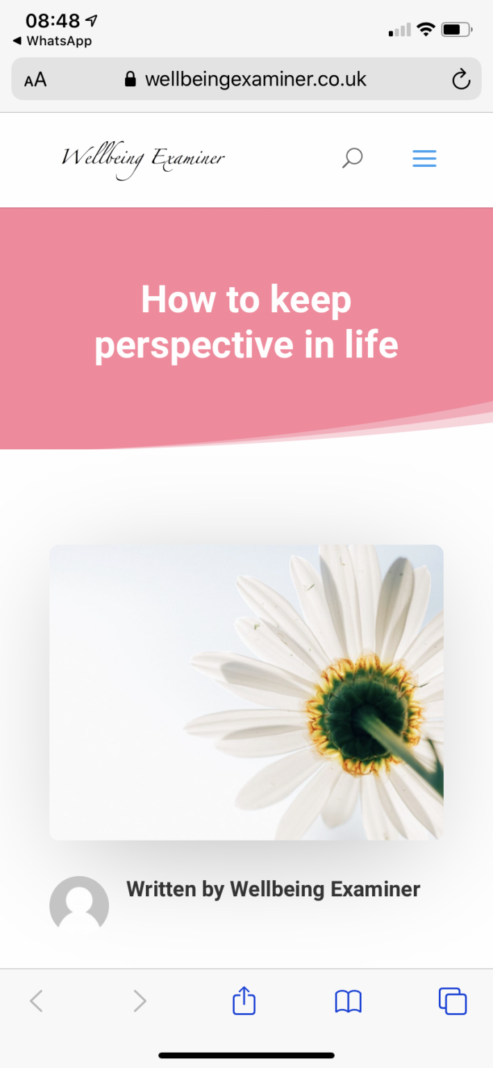 Positive thinking - Back on Track